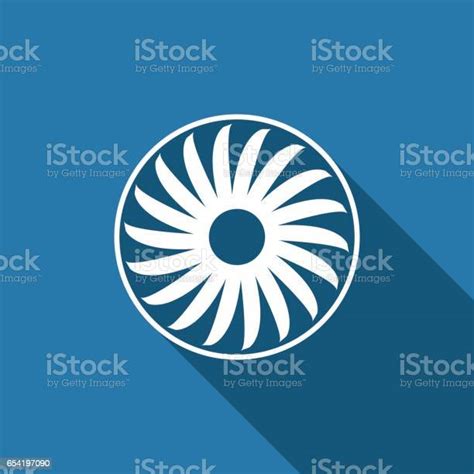 通風標誌圖示呼吸機符號平面圖標帶有長陰影向量插圖向量圖形及更多出風口圖片 出風口 技術 插圖 Istock