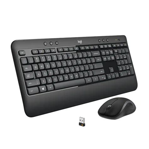 Logitech Mk540 Full Size Advanced Wireless Membrane Keyboard And Mouse Combo For Pc Black 920