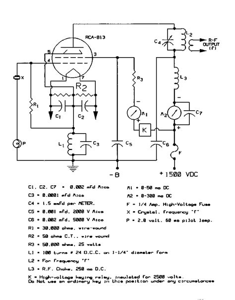 Single 813 Crystal Oscillator Transmitter Under Repository Circuits 54291 Next Gr