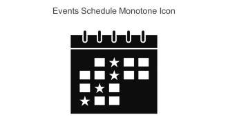 Events Schedule Monotone Icon In Powerpoint Pptx Png And Editable Eps Format Presentation