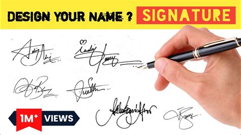 How To Design Your Own Amazing Signature How To Create Your Own