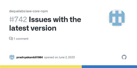 Issues With The Latest Version Issue Dequelabs Axe Core Npm GitHub