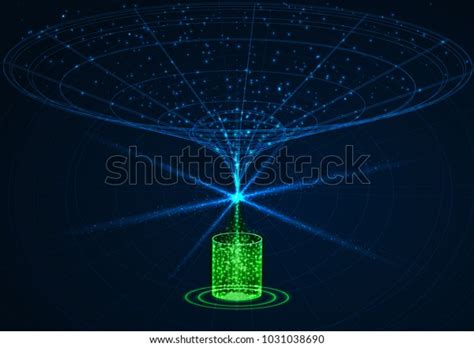 Big Data Visualization Abstract Database Vector Stock Vector Royalty Free 1031038690