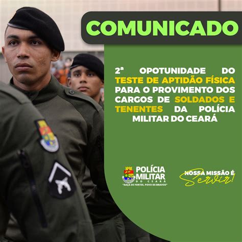 Comunicado 2ª OPORTUNIDADE DO TESTE DE APTIDÃO FÍSICA PARA O