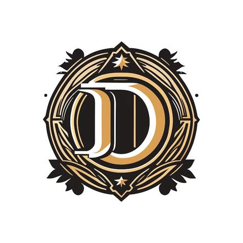 Plantilla de diseño de icono de letra d logo Vector Premium