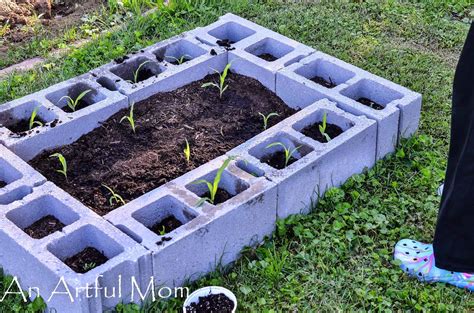 How To Make A Raised Bed Garden With Cinder Blocks An Artful Mom