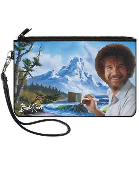 Bob Ross Canvas Zipper Wallet Stage Nine Entertainment Store