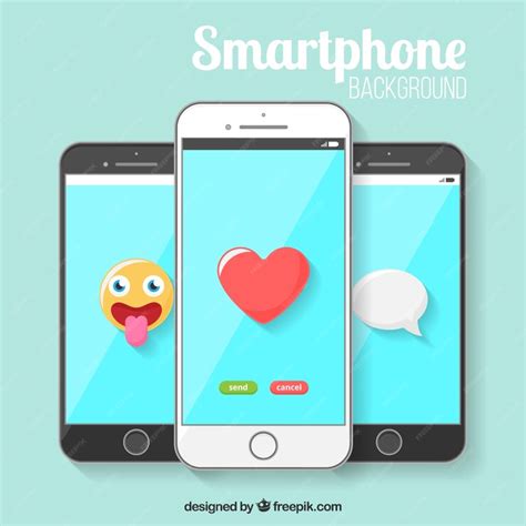 아이콘 배경 스마트 폰 무료 벡터