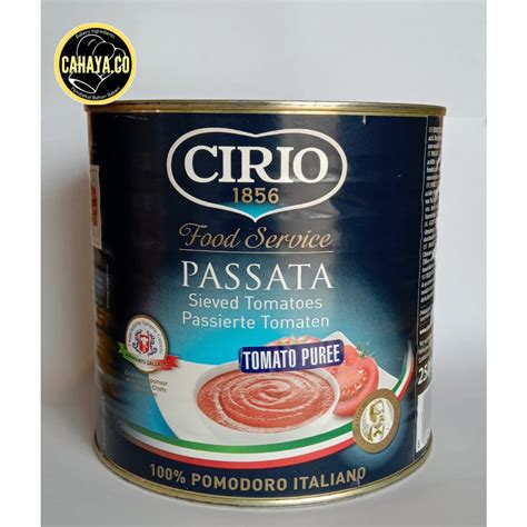Cirio Passata Sieved Tomato 25kg Shopee Malaysia