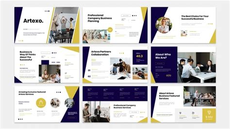 Artexo Шаблон ключевого доклада для бизнес презентации Шаблоны презентаций Включая горка и