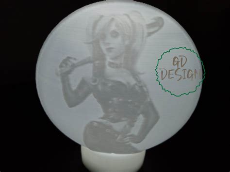 Stl File Harley Quinn Light・3d Printing Template To Download・cults