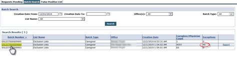 Run Exclusionverification Lists