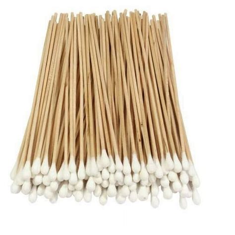 500 Cotton Swab Applicator Q Tip Stem Stick 6 Extra Long Wood Handle
