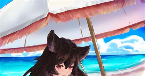 グラブル ニーア オリ水着 雪ざくろのイラスト Pixiv