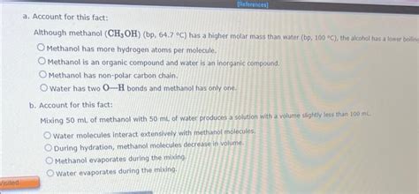 Solved A Which Compound Will Have The Higher Boiling Point Chegg