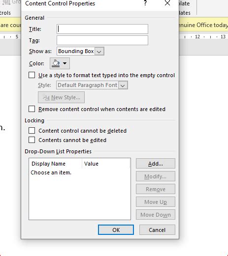How To Create A Dropdown Menu List In Microsoft Word