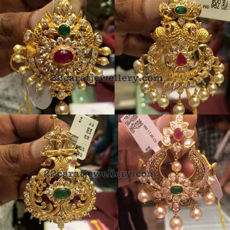 Uncut Diamond Pendant Sets Jewellery Designs