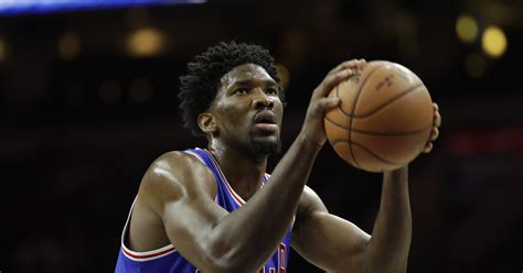 Sixers Joel Embiid Named Nba Eastern Conference Rookie Of The Month