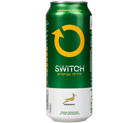 Switch Energy Springbok Edition 6 X 500ml Energy Drink Springbok