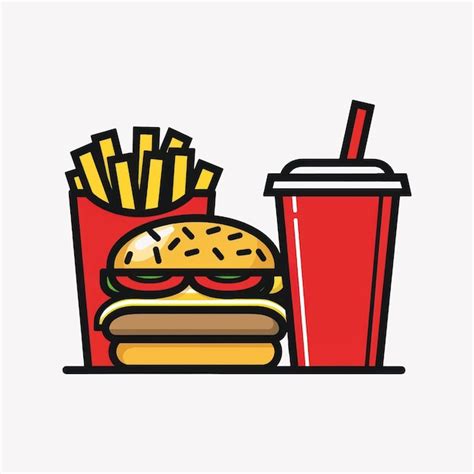 Premium Vector Fast Food Meal Illustration