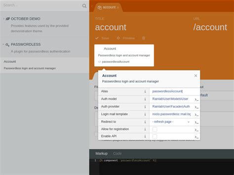 Passwordless Login Plugin October Cms