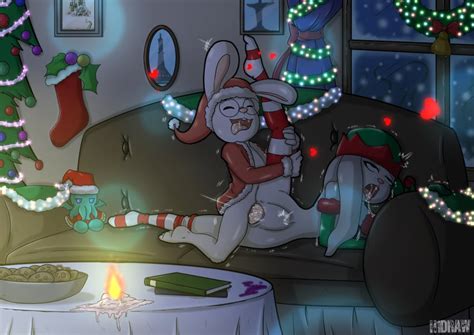 Rule 34 Absurd Res Afterglow Anthro Bodily Fluids Christmas Clothing