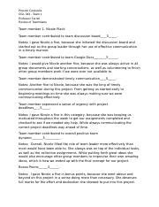 Module Team Project Review Of Teammates Docx Preston Coukoulis