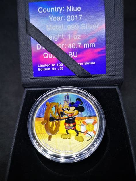 Niue 2 Dollars 2017 Mickey Mouse Steamboat Willie Palace Catawiki