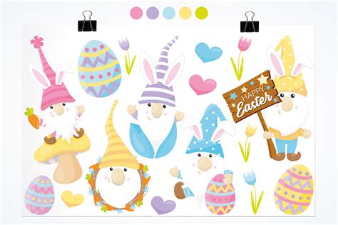Easter Gnomes By Prettygrafik Design Thehungryjpeg