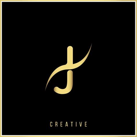 Premium Vector J Creative Latter Logo Design Premium Vector Letters Logo Vector Illustration