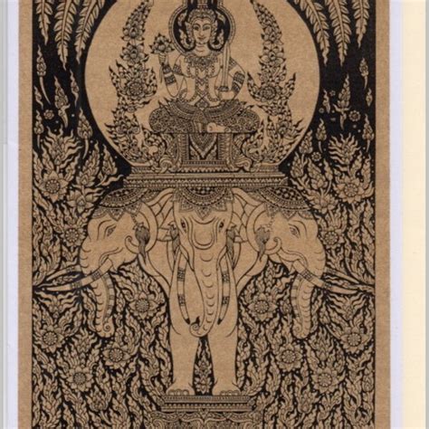 Traditional Thai Art Elephant Etsy