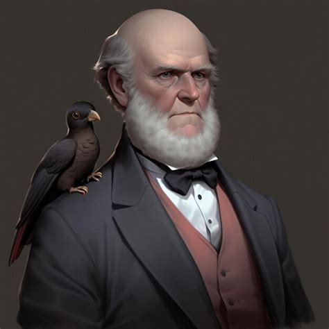 Premium Ai Image A Man With A Bird On His Shoulder