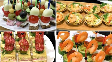 Лёгкие закуски на праздничный стол и для фуршета