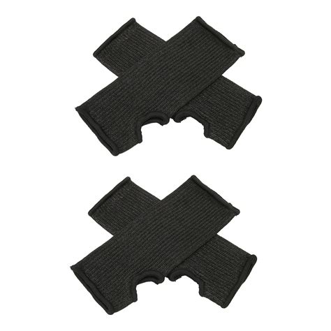 Protector De Brazo Antiarañazos Engrosado Negro 4 Piezas Mangas