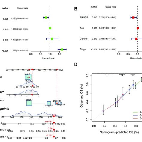 multiple cox regression and nomogram construction in lung cancer