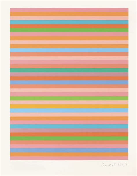 Bridget Riley Rose Rose 2011 15 Color Screen Print