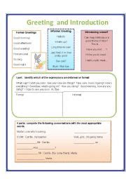 Greeting And Introducing ESL Worksheet By Angieyorleth