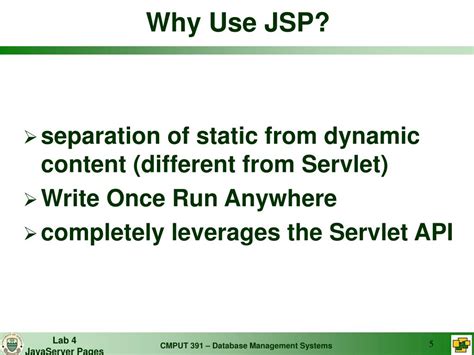 ppt javaserver pages jsp lab 4 powerpoint presentation free download id 5106054