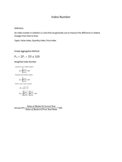 Cpi Definition Pdf Cost Of Living Consumer Price Index