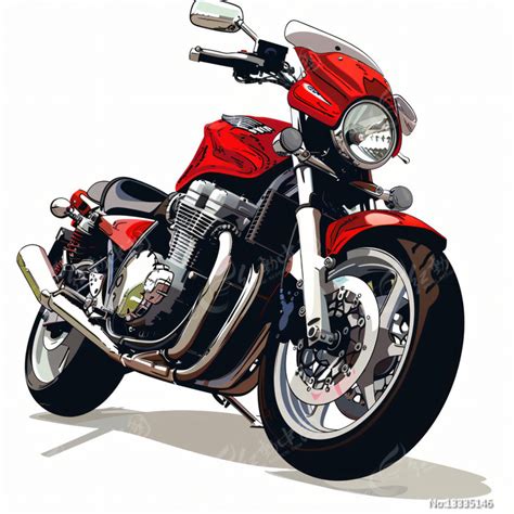 一辆红色的摩托车ai图片下载红动中国