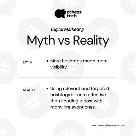 Atheostech On Linkedin Relevanthashtags Mythvsreality Atheostech Digitalmarketingstrategies
