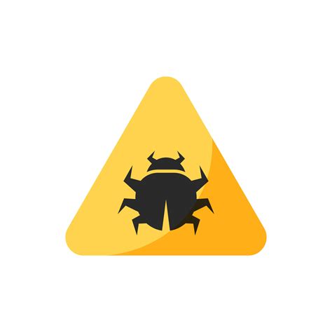 Yellow Triangle Malware Sign 23810388 Vector Art At Vecteezy