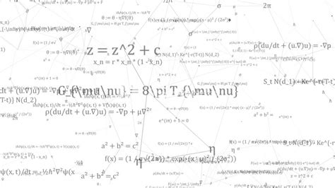 Mathematical Equations Particle Animation Background Moment Stock Image Sbi 351325584