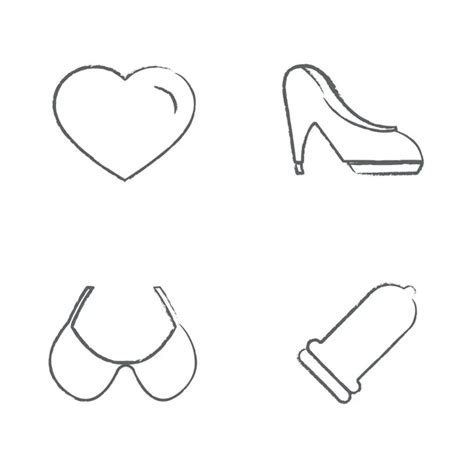 Line Icons Style Sex And XXX Icons Set Vector Design Stock Vector Image By Icon Mama