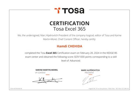 hamdi chehida on linkedin advanced level on excel excited to share that i ve attained an…