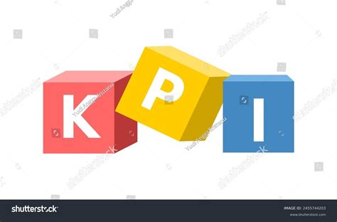 Kpi Key Performance Indicator Icon On Stock Vector Royalty Free 2455744203 Shutterstock