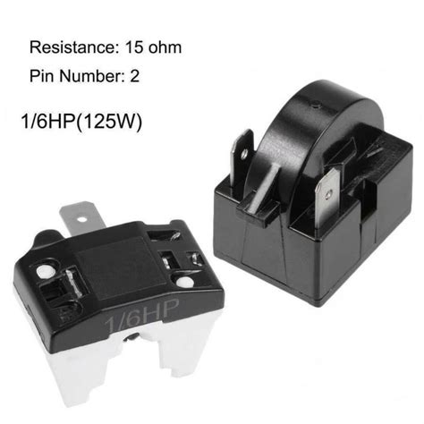 Refrigerator Ptc Starter Relay 15 Ohm 2 Pin Compressor Overload