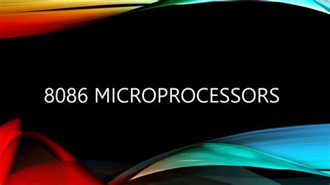 Microprocessor Powerpointpresentation Pptx