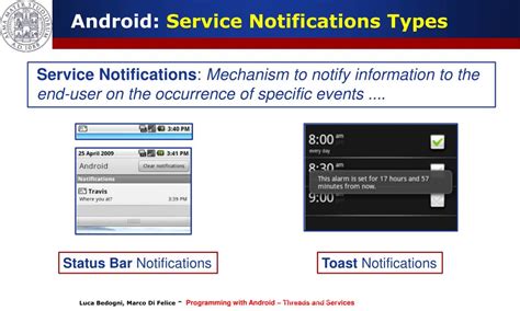 Ppt Programming With Android Notifications Threads Services