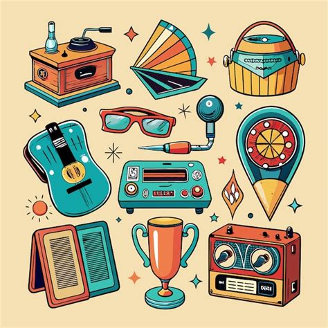 레트로 아이콘 이미지 Freepik에서 무료 다운로드